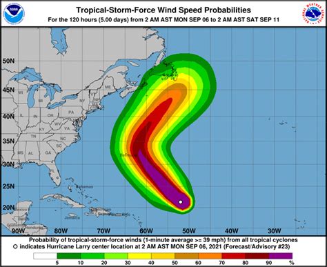 Bws Monday Morning Hurricane Larry Update Bernews