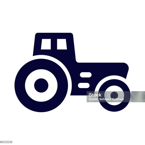 농기계 트랙터 바퀴 달린 트랙터 농업 농장 작업 트랙터 아이콘 교통수단에 대한 스톡 벡터 아트 및 기타 이미지 교통수단 농부 농업 Istock