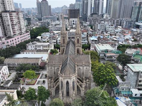 广东广州石室圣心大教堂 人民图片网