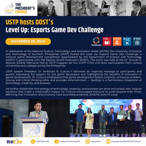 Ustp Hosts Dosts Level Up Esports Game Dev Challenge University Of Science And Technology Of
