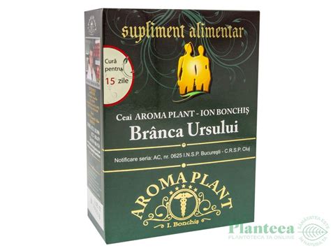 Ceai Branca Ursului 160g Bonchis Pret 243 Lei Planteea