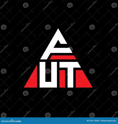 Fut Triangle Letter Logo Design With Triangle Shape Fut Triangle Logo