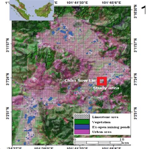 Landsat Image Showing The Location Of Microgravity Survey At Csl Area