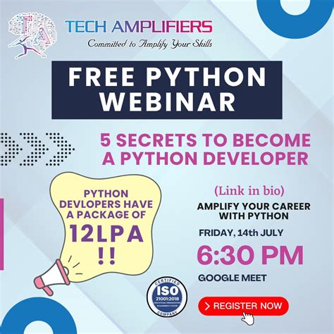 Tech Amplifiers On Linkedin The Free Online Webinar Is Tomorrow🌟 Don