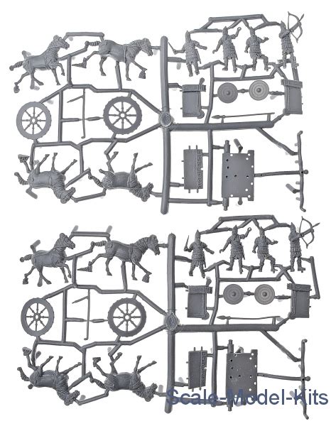 Assyrian Chariots Caesar Miniatures Plastic Scale Model Kit In 172
