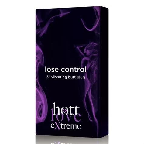 Lose Control Rechargeable Vibrating Butt Plug 3 Inch Hott Love