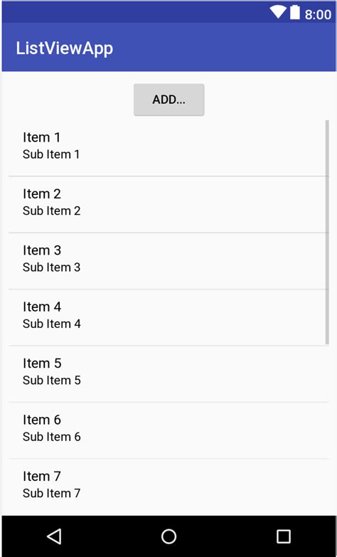 Github Almaweri Listview Application Adding Items To A List View In Android