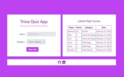 Github Nshosain Trivia Quiz App A Quiz App That Throws Category