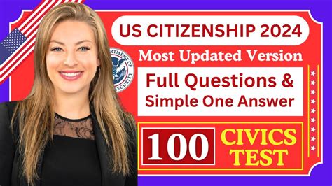 2024 Random 100 Civics Questions And Answers By Group Us Citizenship