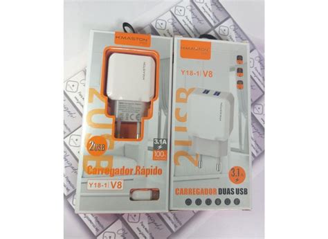 Carregador Duas USB V HMaston Carregamento Rápido o Melhor Preço é no Zoom