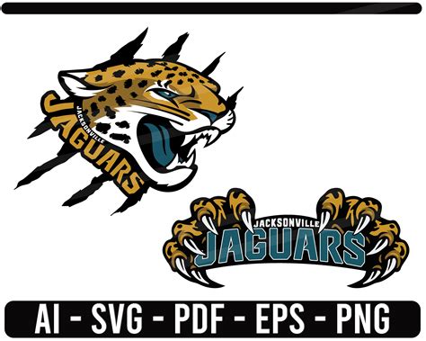 Jacksonville Jaguars Garras SVG NFL Deportes Logo Football Etsy