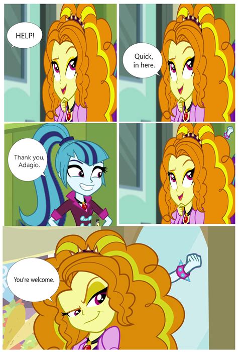 Adagio Protects Sonata Hair Vore Comic By Phantommanofdarkness On