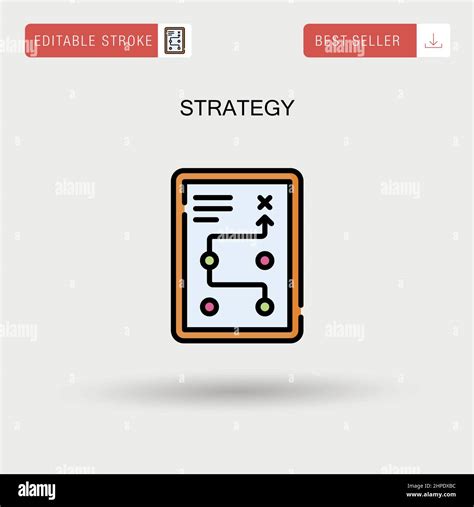 Strategy Simple Vector Icon Stock Vector Image And Art Alamy