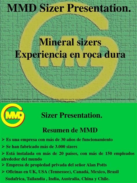 Mmd Sizer Presentation Pdf Materiales Naturales Minería