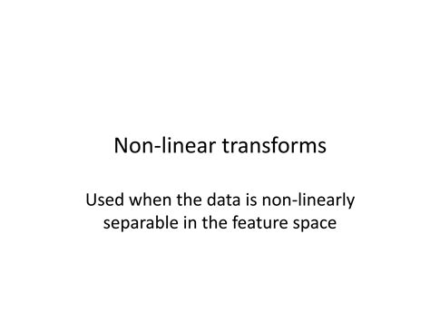 Solution Machine Learning Support Vector Machines Nonlinear Transforms