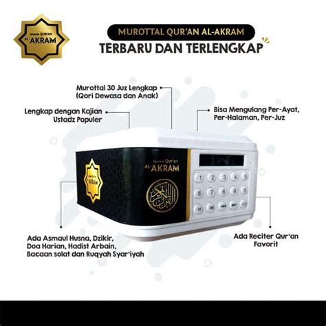 Jual Speaker Murotal Al Akram Advance Tp V Gen Gb Kelas Elegan