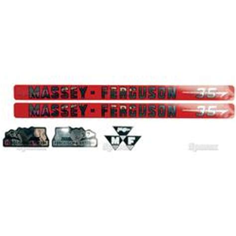 New Massey Ferguson 35 Diesel Deluxe Separate Decal Set Griggs Lawn