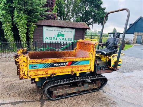 YANMAR C R TRACKED DUMPER HOURS C W WAY TIP ROLE BAR VIDEO