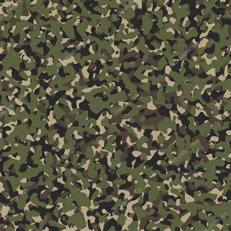 Textura Camuflaje Militar Repite Diseño Ilustración Ejército Vector de