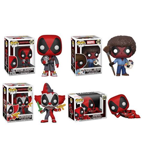 Funko Pop Marvel X Men Deadpool Playtime Bob Ross Deadpool Vinyl
