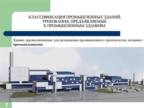 Классификация промышленных зданий Требования предъявляемые к