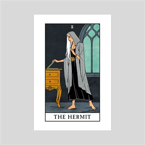 The Hermit Modern Witch Tarot An Art Print By Lisa Sterle Inprnt