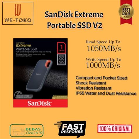 Jual Ssd External Sandisk Extreme Portable Ssd Eksternal Type C 3 2