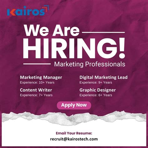 Kairos Technologies On Linkedin Kairostech Hiring Job Kairos