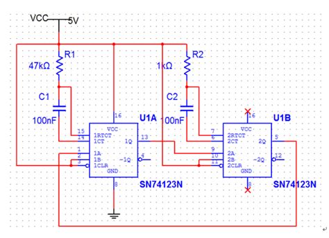 Solved Here Is An Oscillator Circuit Using Two Monostable Chegg Com