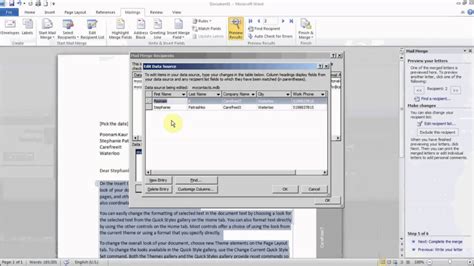 How To Use Mail Merge To Create Letters In Microsoft Word Inside How To