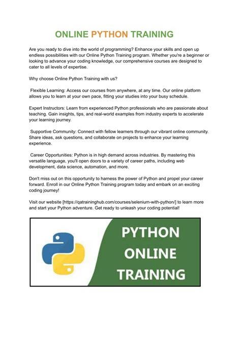 Ppt Online Python Training Powerpoint Presentation Free Download Id12243144