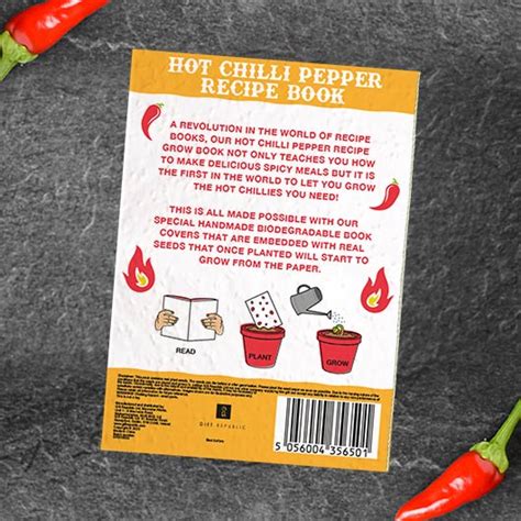 Hot Chilli Recipe Grow Book From T Republic