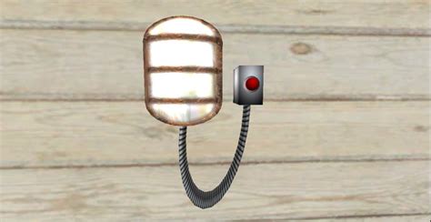 Second Life Marketplace Wall Light Rusty
