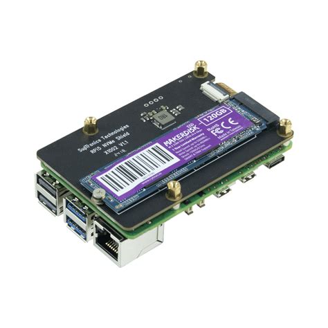 Pcie Hat Base For Raspberry Pi 5 With Makerdisk Nvme Ssd