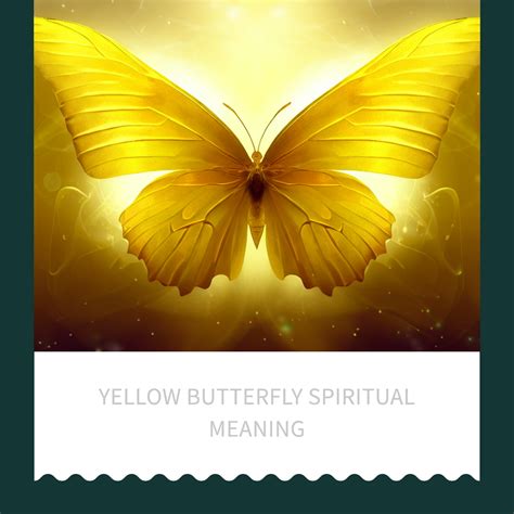Yellow Butterfly Spiritual Meaning A Journey Of Transformation
