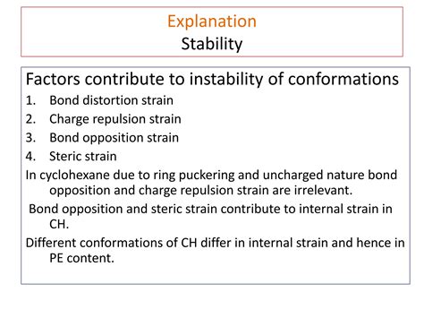Conformational Analysis Of Cyclohexane Pptx Chemistry Science