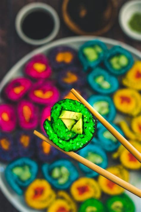 Vegan Rainbow Sushi Written By Vegan