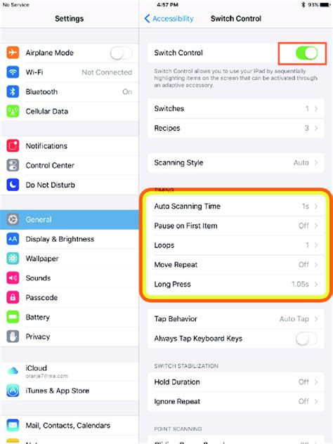 Adjusting Features Of Switch Control In IOS Operating System Download Scientific Diagram