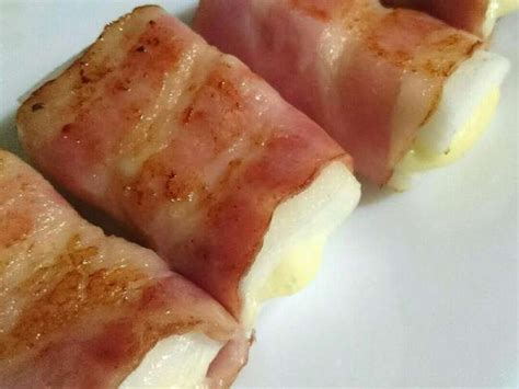 はんぺんのチーズベーコン巻き By りんたん Receta