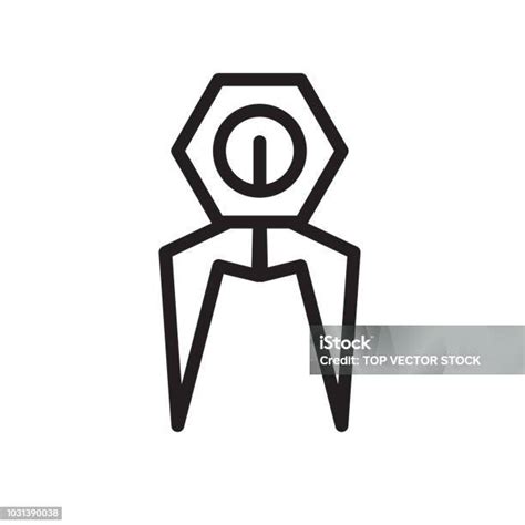 在白色背景鉗子符號線條符號或線形元素設計中隔離的鉗子圖示向量向量圖形及更多口袋圖片 口袋 器材 圖標集 Istock