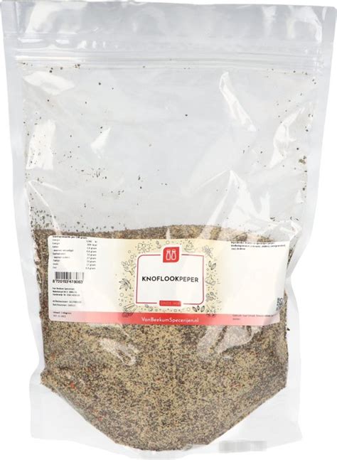 Van Beekum Specerijen Knoflookpeper 1 Kilo Hersluitbare Stazak Bol