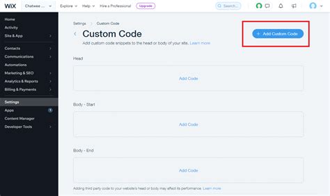 Wix Chat Plugin Installation Instructions Chatwee