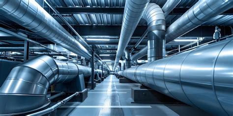 Premium Photo Optimizing Factory HVAC System For Temperature Humidity And Cleanliness Control