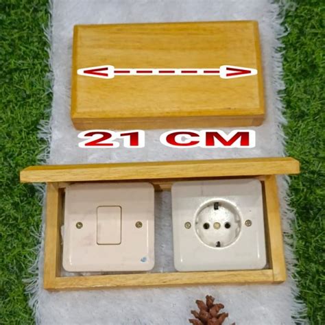 Jual Frame Saklar Lampu Kayu Jati Asli 100 Frame Saklar Lampu