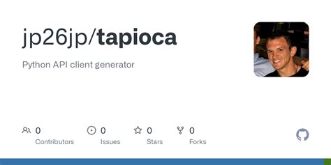 GitHub Jp26jp Tapioca Python API Client Generator