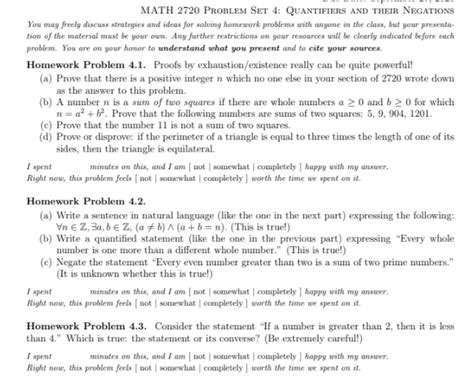 solved math 2720 problem set 4 quantifiers and their