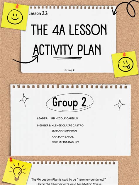 The 4a Lesson Activity Plan Pdf