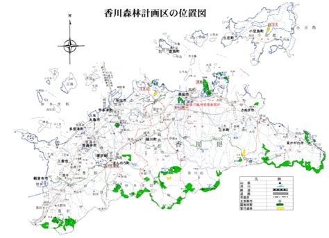 四国森林管理局 位置図