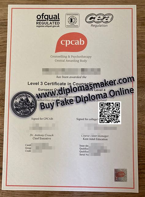 How To Make A Fake Cpcab Level 3 Certificate Online
