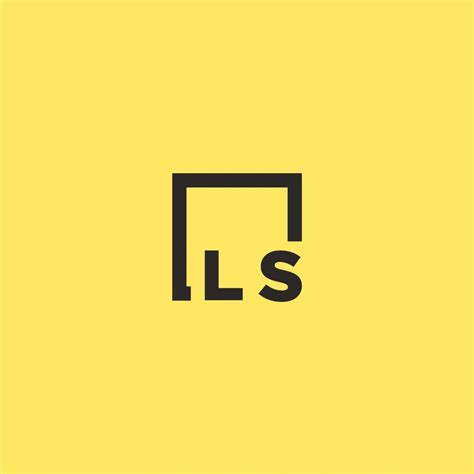 LS Initial Monogram Logo With Square Style Design 14957339 Vector Art At Vecteezy